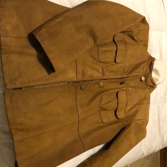 Talbots | Jackets & Coats | Carmel Color Suede Jacket | Poshmark